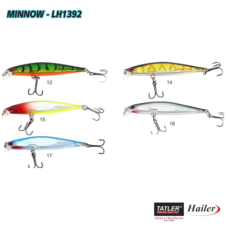 Tatler Tonuća varalica Minnow 1392 12, 8cm, 8,8g