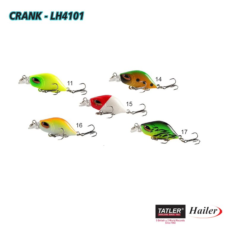 Tatler Tonuća varalica CRANK - 4101 11, 4,3cm, 3,5g