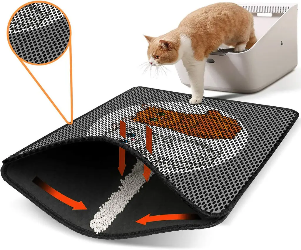 Aberto Design Prostorika za toalet za mačke Nrszn0017, 45 x 60 cm, Šarena