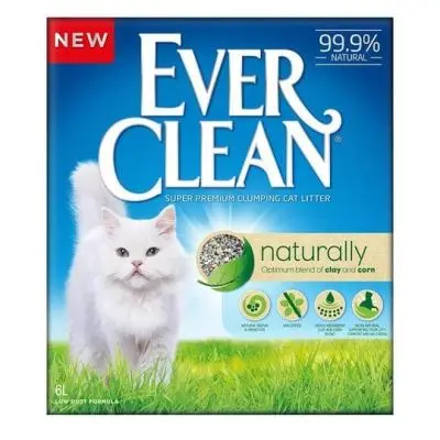 EVER CLEAN Posip za mačke Naturally, 6 l