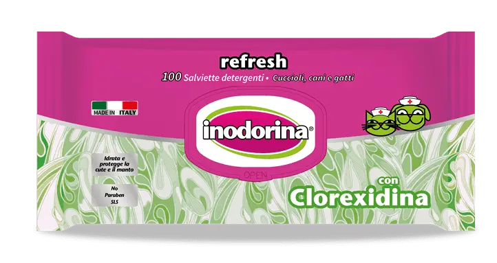 INODORINA Vlažne maramice Clorexidina 100 komada