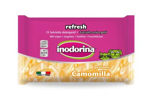 INODORINA Vlažne maramice refresh camomile 15 komada