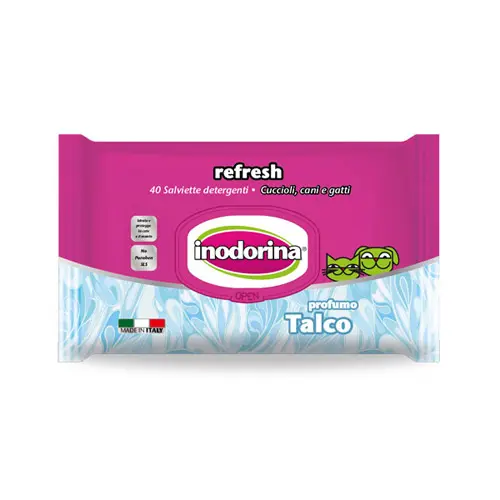 INODORINA Vlazne maramice Refresh Talcum 40kom