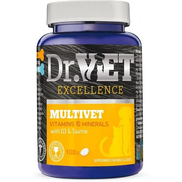 DR.VET Multivitaminski suplement za pse Multivet , 100 tableta
