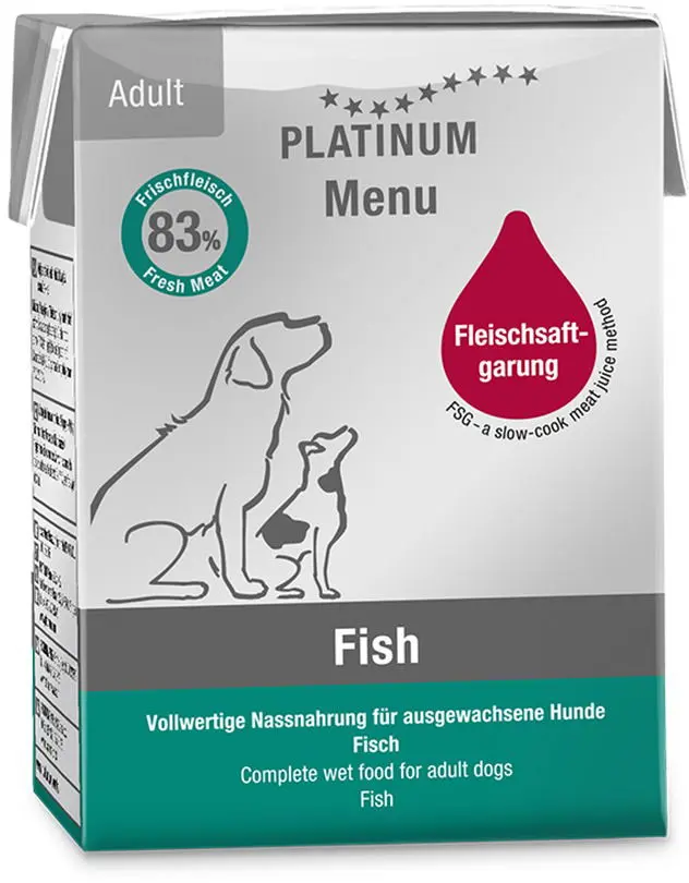 PLATINUM Hrana za pse Menu Fish, 185g