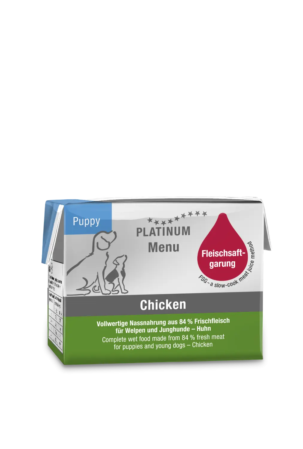 PLATINUM Hrana za pse Menu Puppy Chicken, 90g