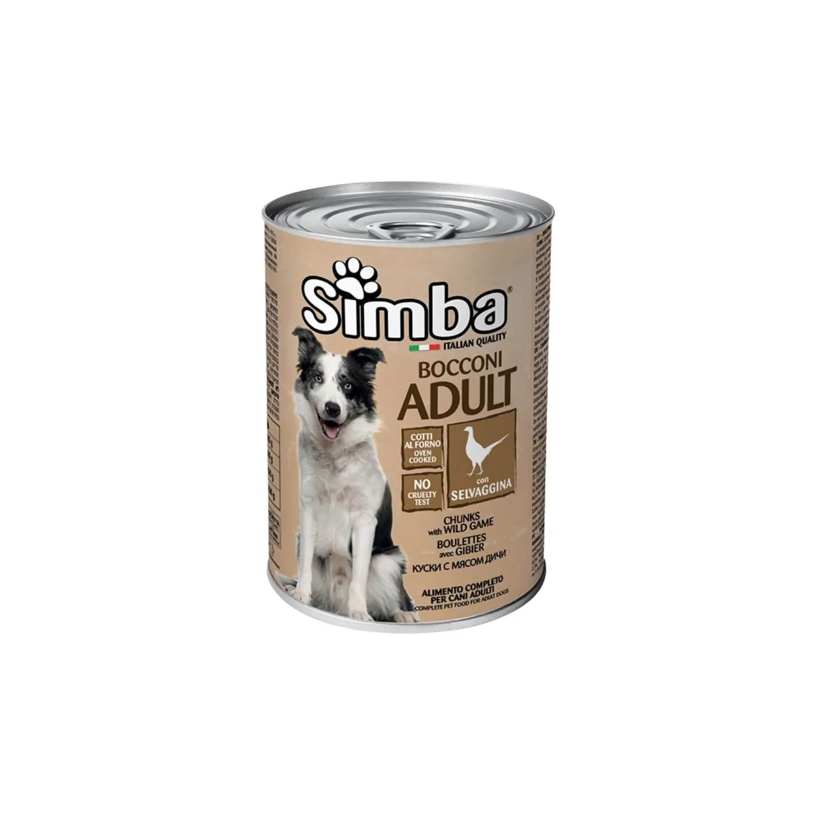 SIMBA Konzerva sa divljači za pse Adult 1230g
