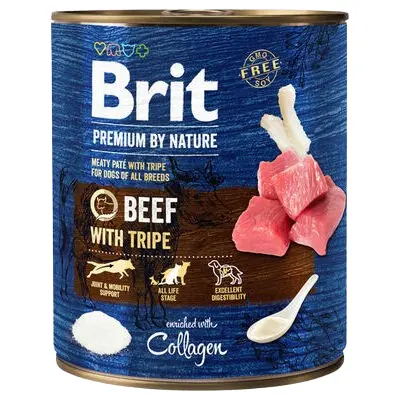 BRIT Hrana za pse Premium by Nature Beef with Tripe, 800g