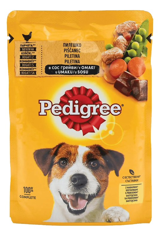 PEDIGREE Vlažna hrana za pse Piletina i povrće 100g