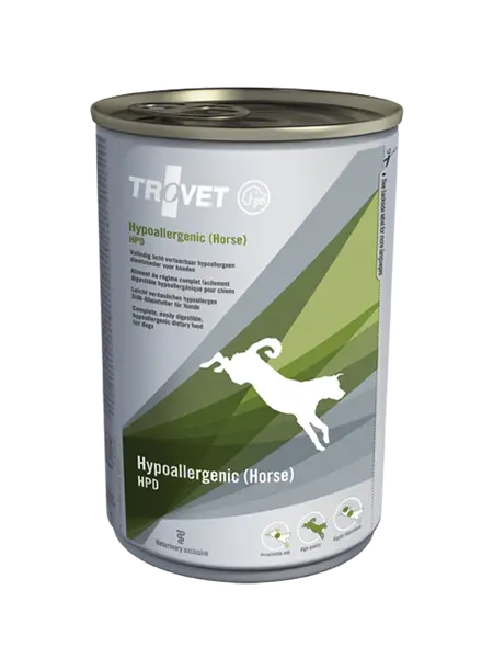TROVET Dijetalna hrana za pse od konjskog mesa Hyppoallergenic 400g konzerva