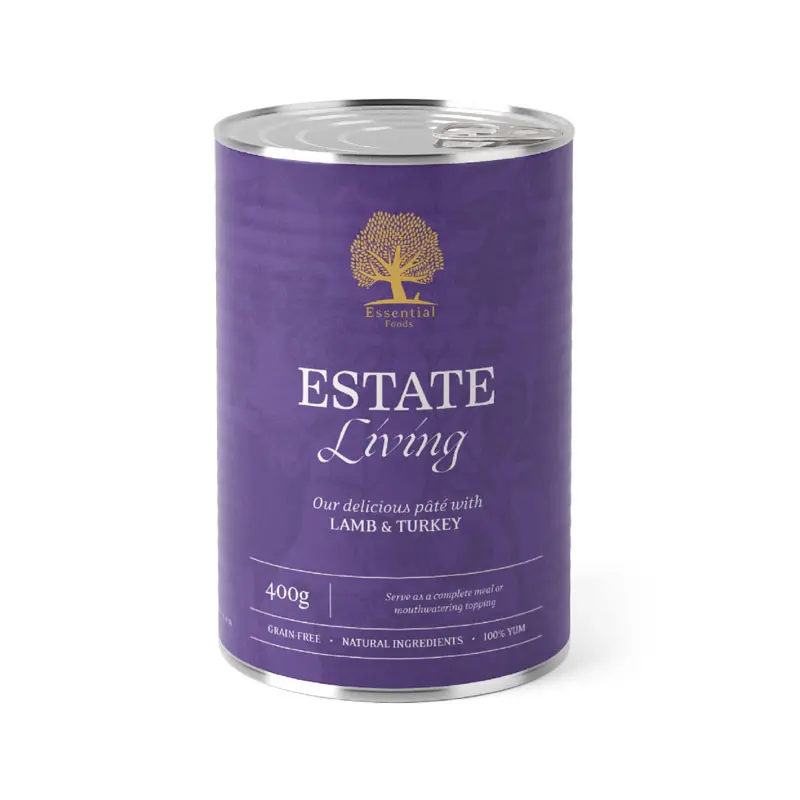 ESSENTIAL Pašteta za pse Estate living, Jagnjetina, 400g