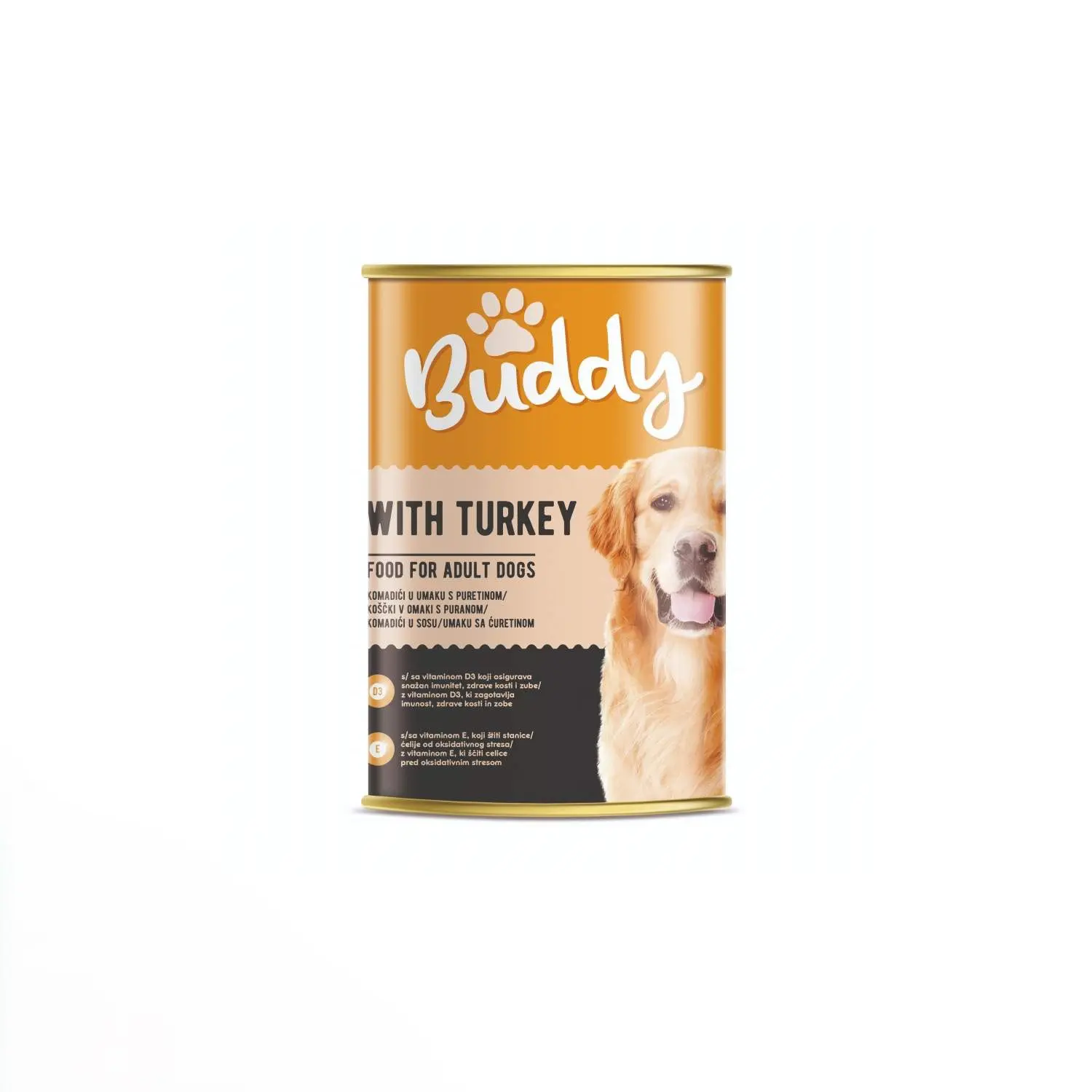 Buddy Vlažna hrana za pse, Ćuretina, 1250g