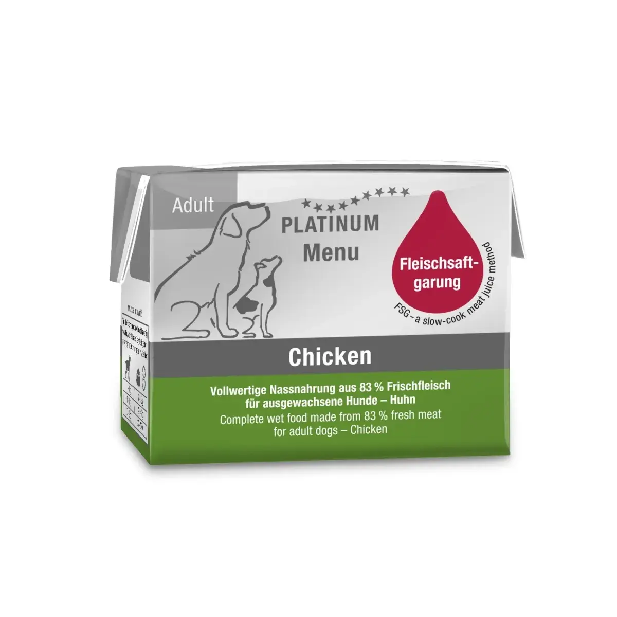 PLATINUM Hrana za pse Menu Chicken, 90g