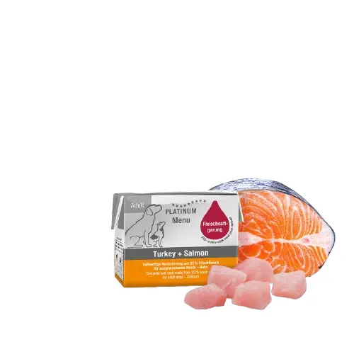PLATINUM Hrana za pse Menu Turkey&Salmon, 90g