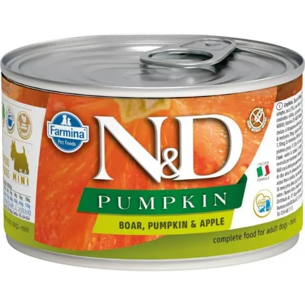 N&D Vlažna hrana za odrasle pse sa ukusom svinjetine, jabuke i borovnice Pumpkin Mini Adult, 140g