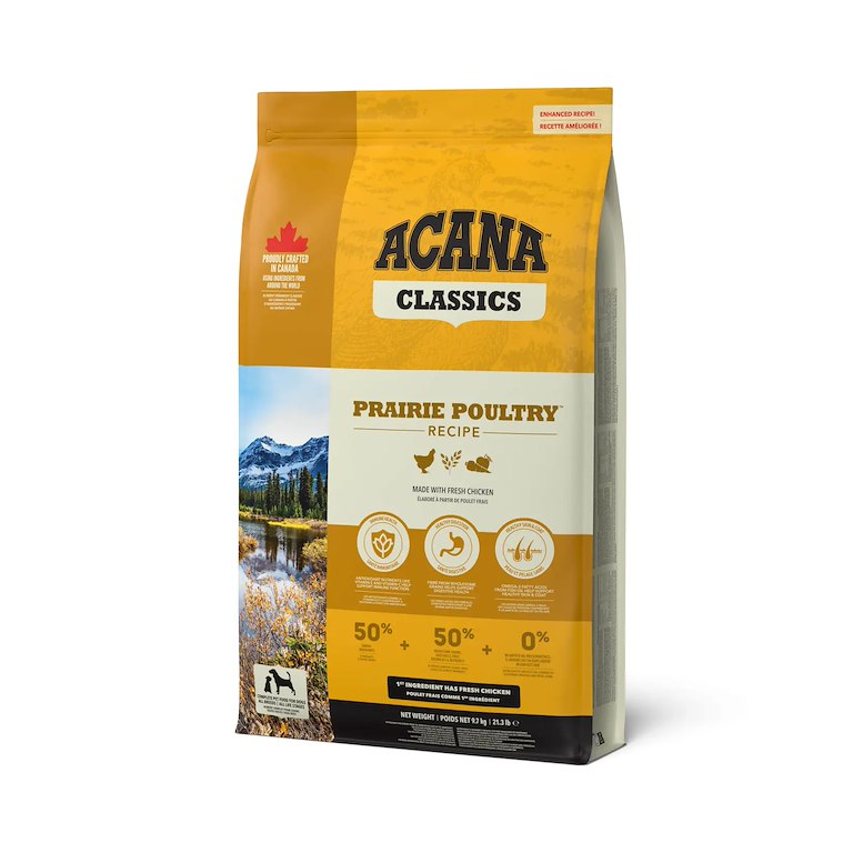 ACANA Suva hrana za odrasle pse Classic Prairie Poultry 9.7kg