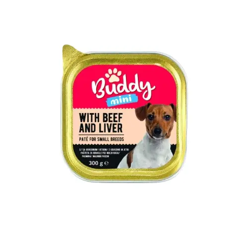 Buddy Pašteta za pse, Govedina i jetra, 300g