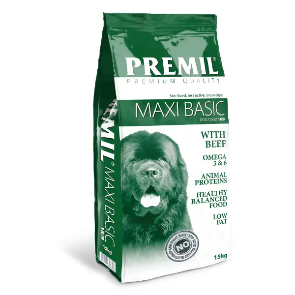 PREMIL Suva hrana za pse Maxi Basic piletina, svinjetina i govedina 15kg
