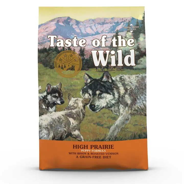 Taste of the Wild Suva hrana za štence High Prairie formula sa bizonom i pečenim jelenom, Bez žitarica, 12.2kg