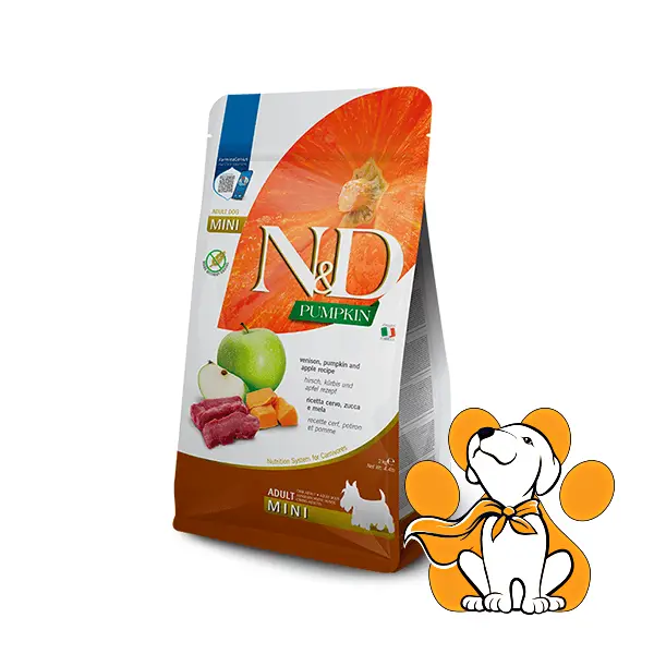 N&D Suva hrana za pse Pumpkin Mini Adult Jelen, Bundeva i Jabuka 2kg
