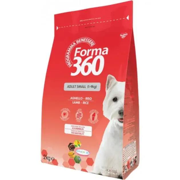 Pet360 Suva hrana za male pse Forma 360, Jagnjetina i pirinač, 2kg
