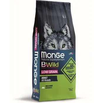 Monge BWild Low Grain Hrana Za Pse, Divlja Svinja, Za Sve Rase, Adult, 12kg
