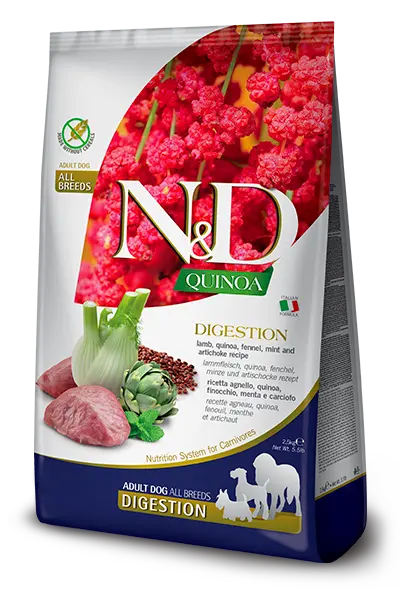 N&D Dijetetska hrana za pse Quinoa Digestion, Jagnjetina i Komorač, 7kg