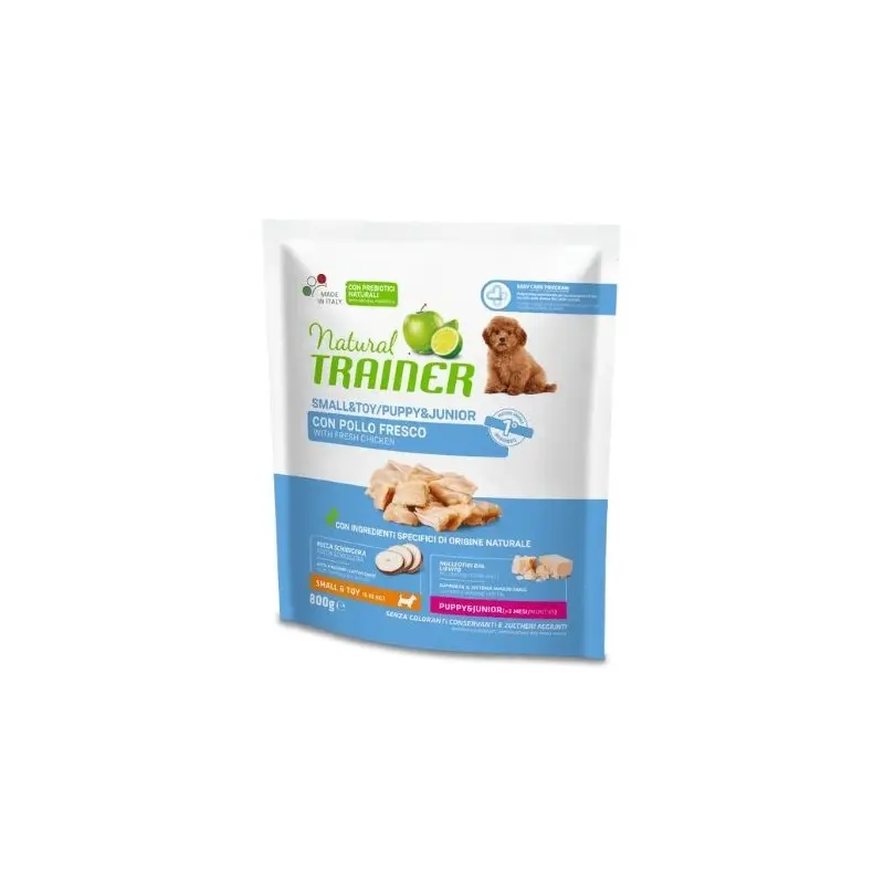 TRAINER Hrana za pse Small&Toy Puppy&Junior with Fresh Chicken, 800g