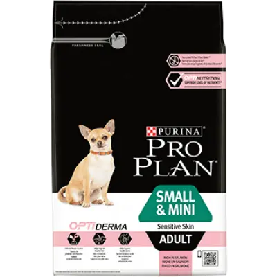 PRO PLAN Suva hrana za štence, Dog Puppy M&S OptiDerma Sensitive Skin, Losos, 3 kg