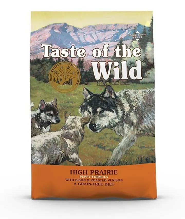 Taste of the Wild Suva hrana za štence High Prairie formula sa bizonom i pečenim jelenom, Bez žitarica, 2kg