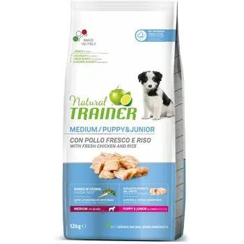 Trainer Natural Dog Hrana za pse, Piletina, Za štence i mlade pse srednjih rasa, 12kg