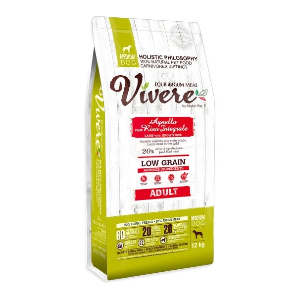 Mister pet Granule za pse na bazi jagnjetine Vivere Adult Medium, 12 kg