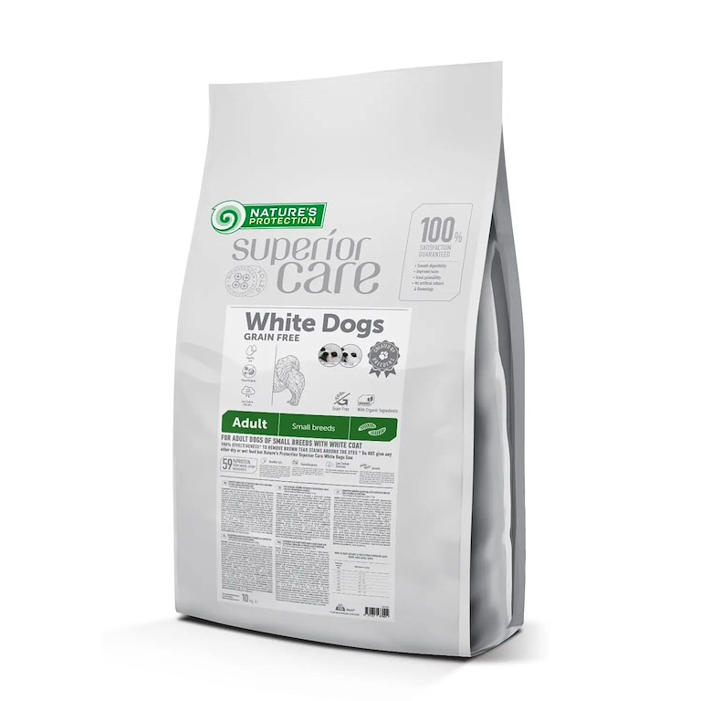 NATURE'S PROTECTION Suva hrana za pse White Dog Adult Small, 10kg