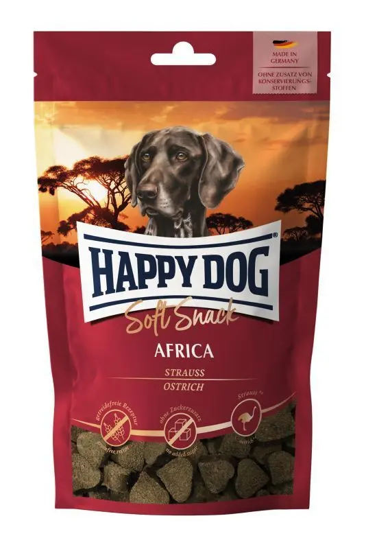 HAPPY DOG Soft Snack Africa Ostrich Poslastica sa nojevim mesom, 100g