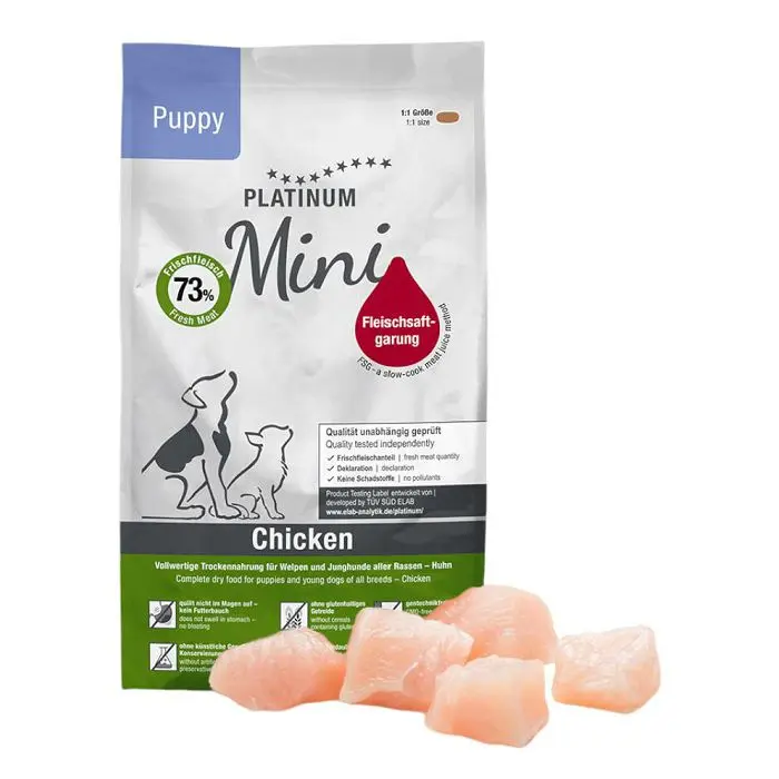 PLATINUM Suva hrana za štence Puppy Mini, Piletina, 900 g