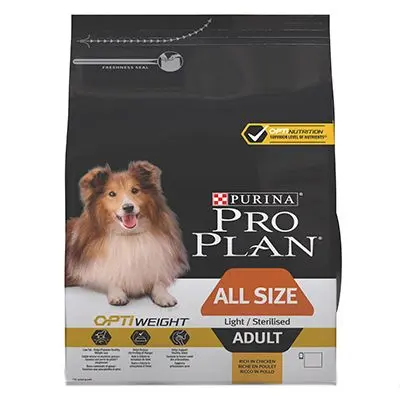 PURINA PRO PLAN Suva hrana za sterilisane pse i pse svih veličina sa piletinom 3kg