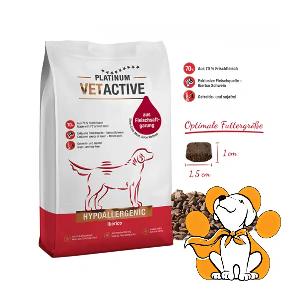 PLATINUM Suva hrana za pse VetActive Hypoallergenic Dog 1.5kg