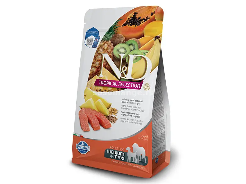 N&D Hrana za pse Tropical Selection Salmon Medium&Maxi, 2kg