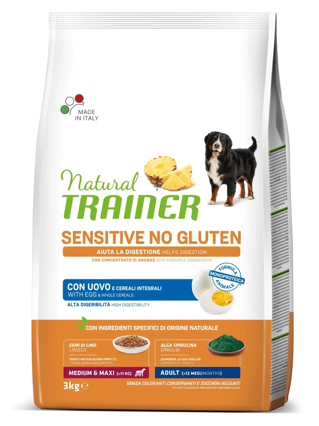 TRAINER Hrana za pse Sensitive No Gluten Medium&Maxi Adult, 3kg