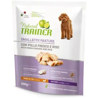 Trainer Natural Dog Hrana Za Pse, Sveža Piletinom, Za Starije Pse, Malih rasa, 800g