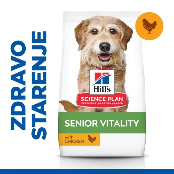 Hill's Science Plan Hrana za odrasle pse malih rasa starije od 7 godina, Ukus piletine i pirinča, 6 kg