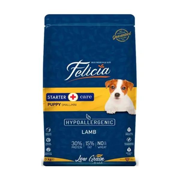 Felicia Suva hrana za pse štence, Jagnjetina, 3kg
