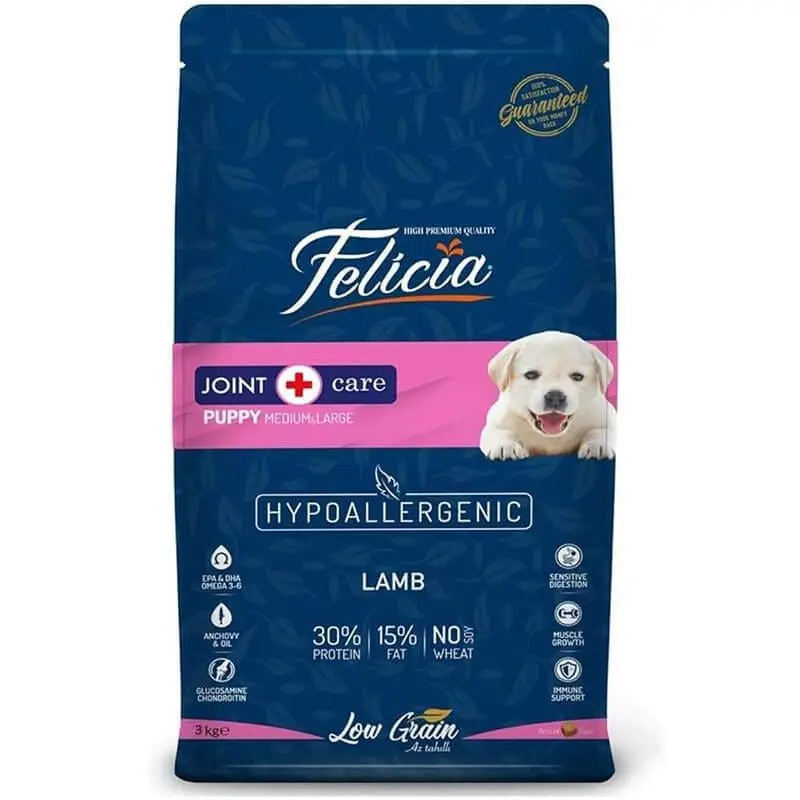 Felicia Suva hrana za pse štence, Jagnjetina, 3kg