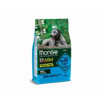 Monge BWild Low Grain Free Hrana Za Pse, Inćun Sa Krompirom I Graškom, Za Sve Rase, Adult, 2.5kg