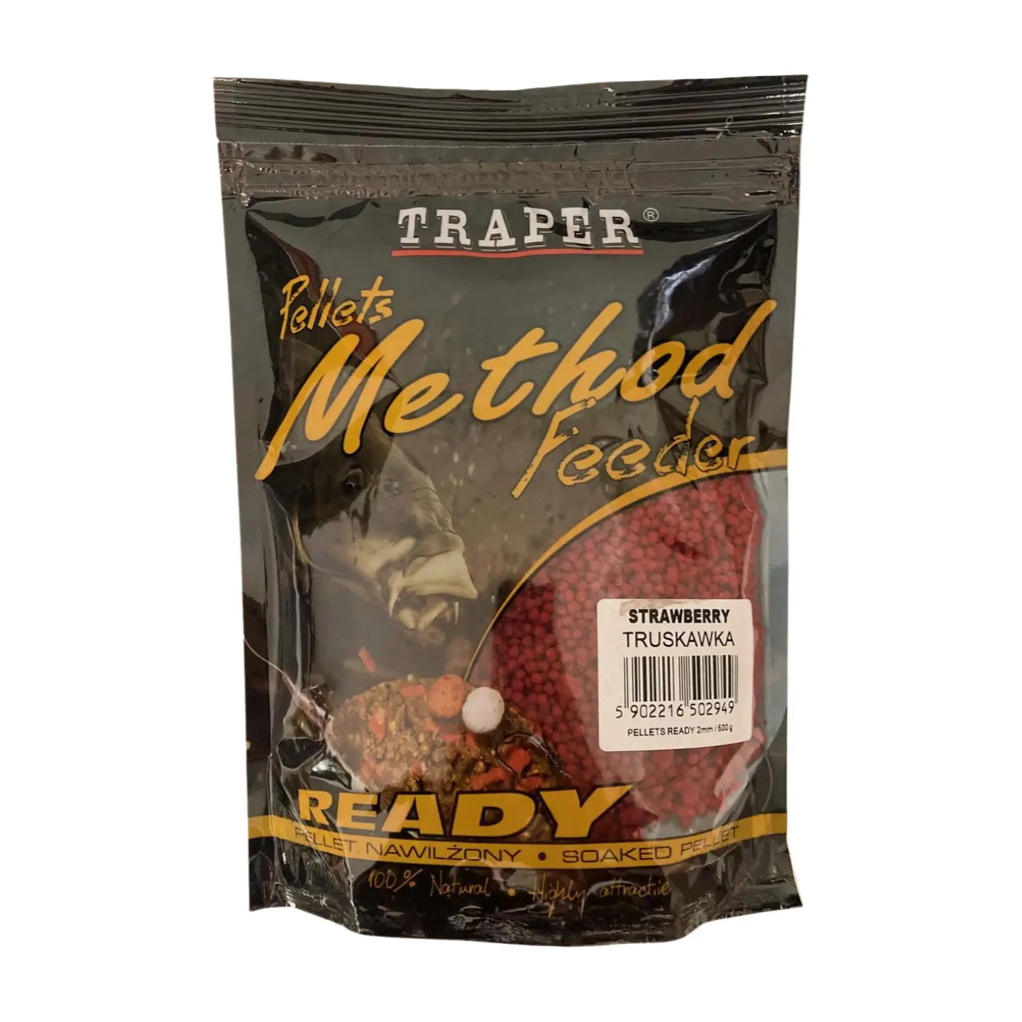 TRAPER MF Ready Pelet, Jagoda, 2mm/500g