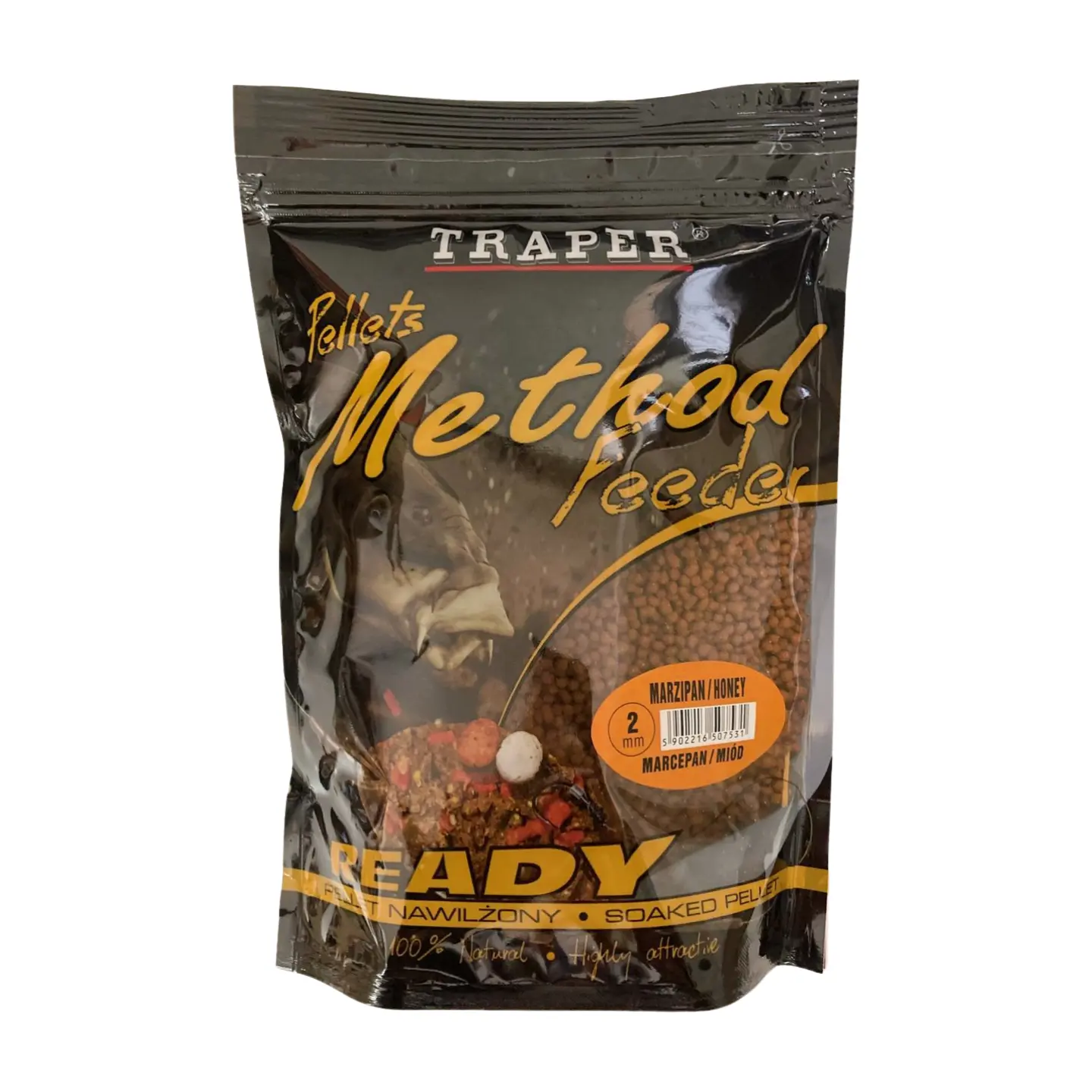 TRAPER MF Ready Pelet, Marcipan/Med, 2mm/500g