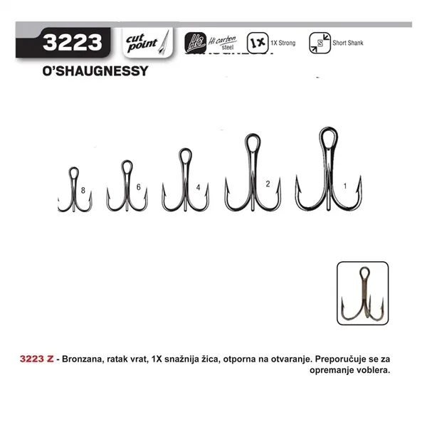 Cannelle Udica za pecanje 3223 Z, Veličina 6