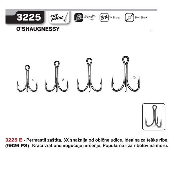 Cannelle Udica za pecanje 3225 E 9226 Ps Vmc, Veličina 1