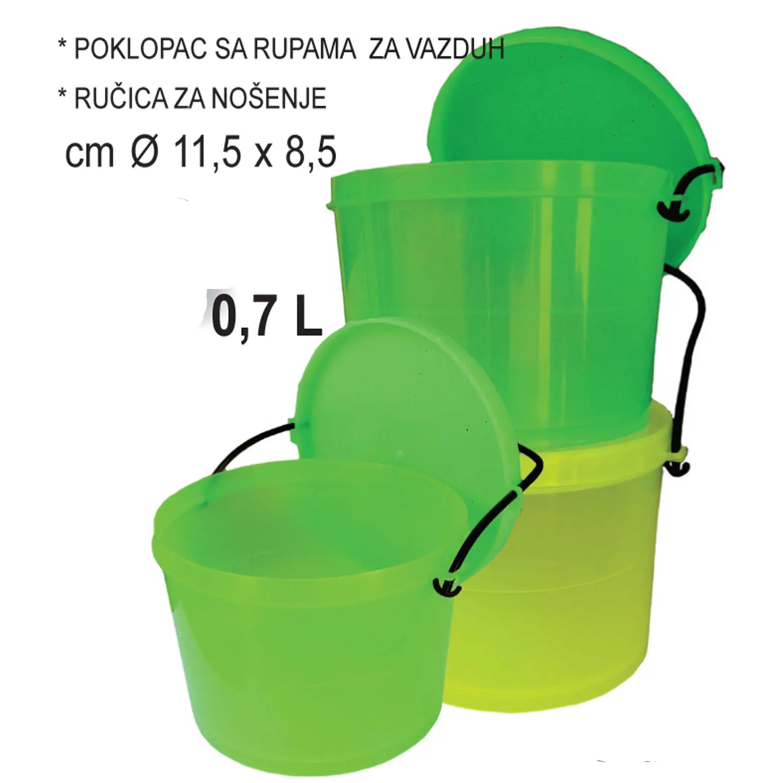 Kofica za mamce, 0,7L cm, Ø11,5 x 8,5