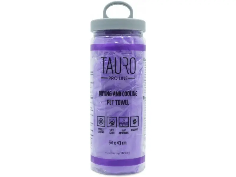 TAURO PRO LINE Peškir za ljubimce Drying & Cooling, 64x43cm, Ljubičasti